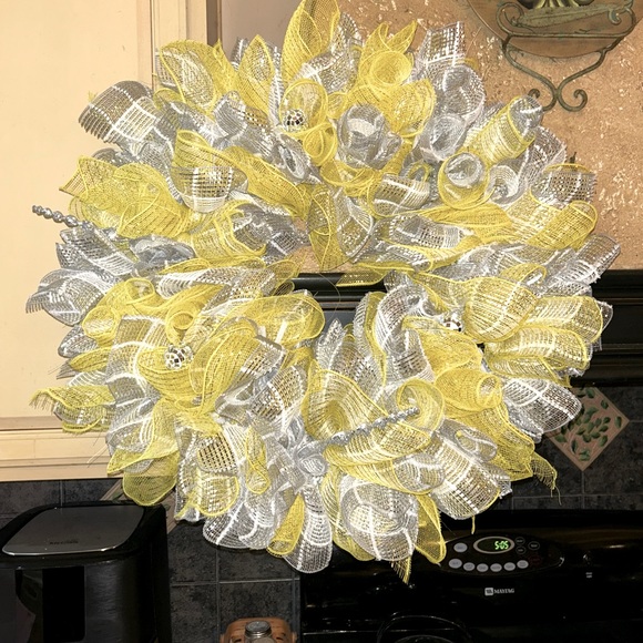 Wall Decor | Mesh Wreath | Poshmark